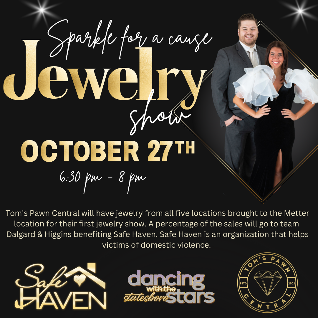 Tom’s Pawn Central Jewelry Show for Safe Haven