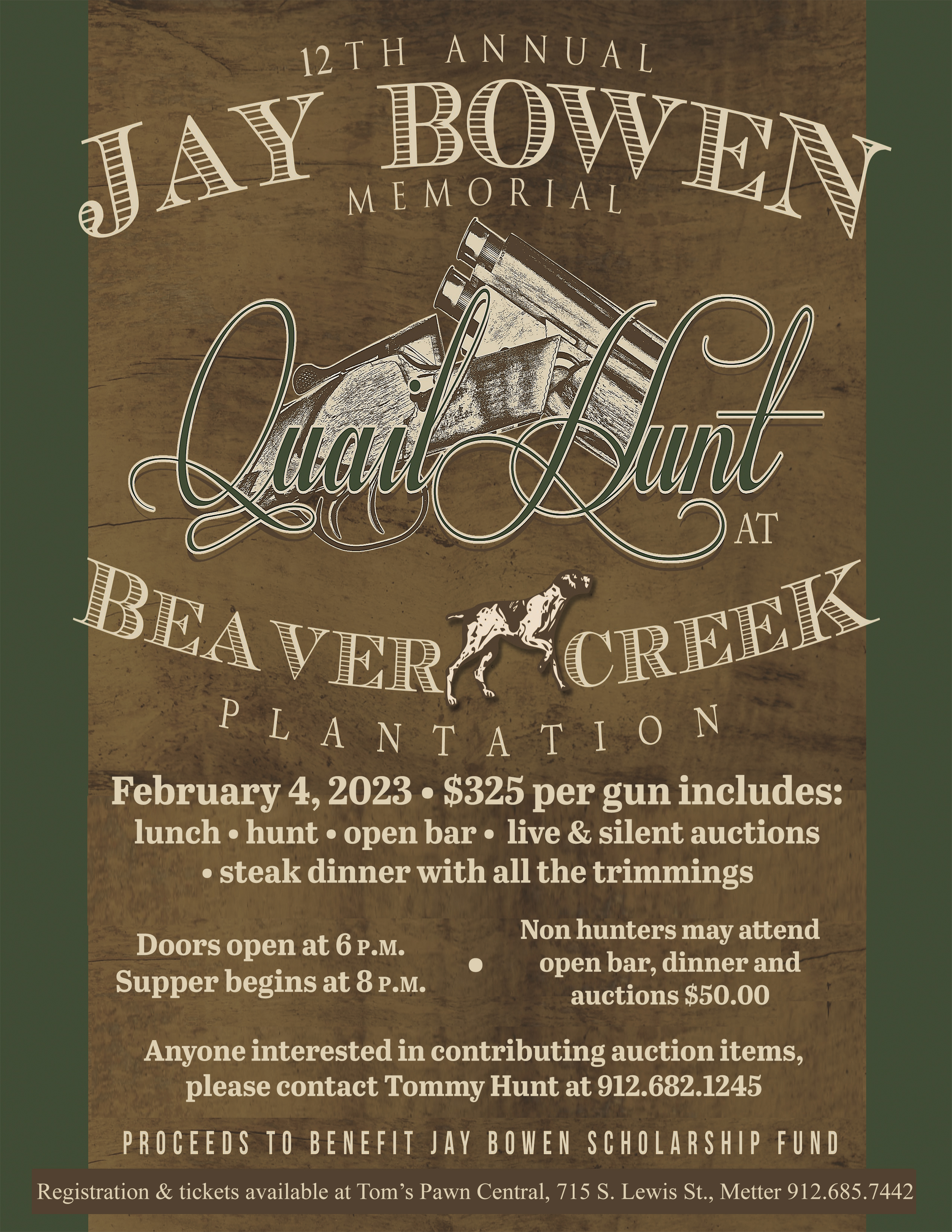 12th Annual Jay Bowen Memorial Quail Hunt